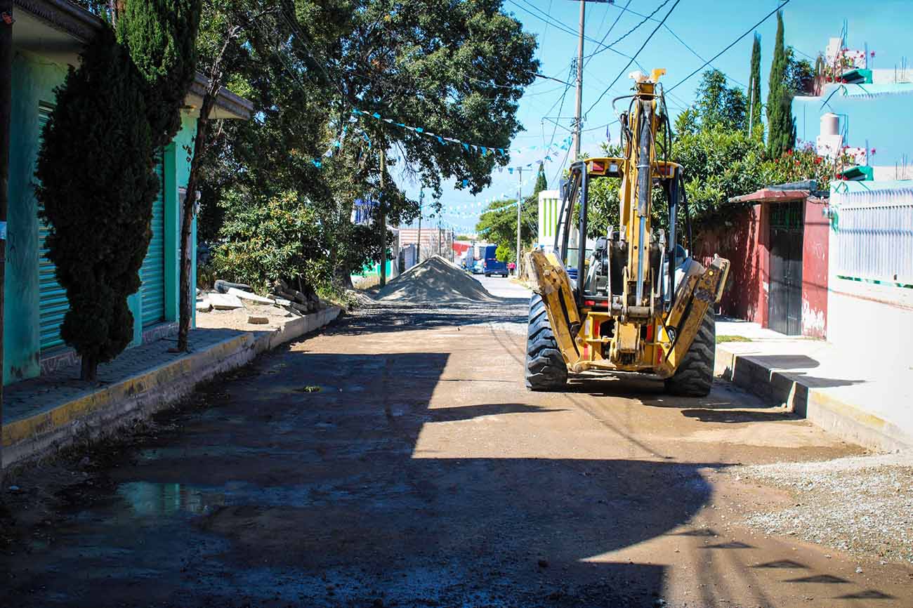 Rehabilita gobierno de Papalotla con adocreto calle Hidalgo de ...